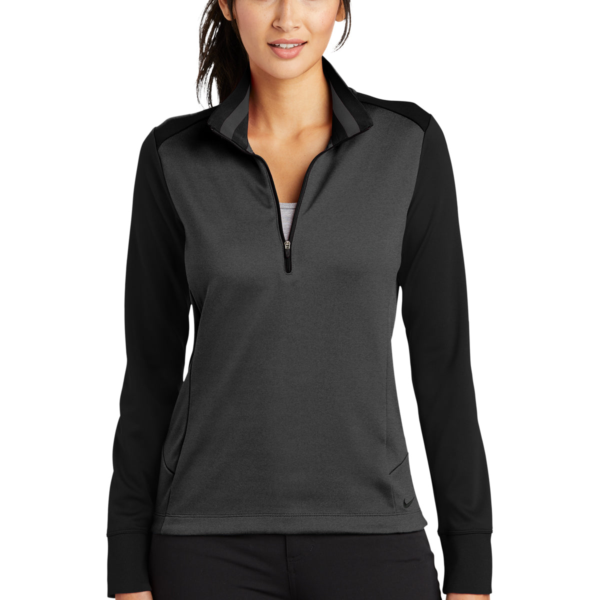 Nike Ladies Dri-FIT 1/2-Zip Cover-Up-578674 - Logo Shirts Direct